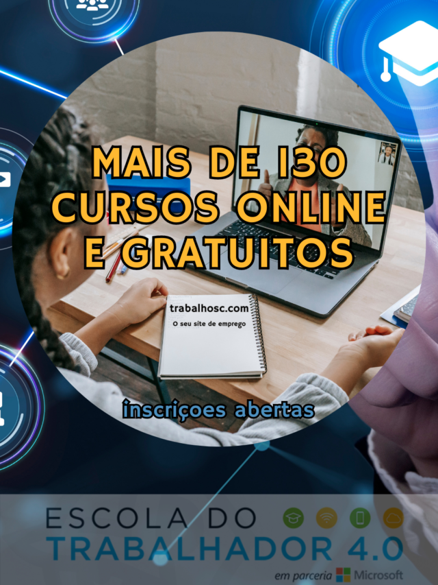 MAIS DE 130 CURSOS ONLINE E GRATUITOS NA ESCOLA DO TRABALHADOR ...